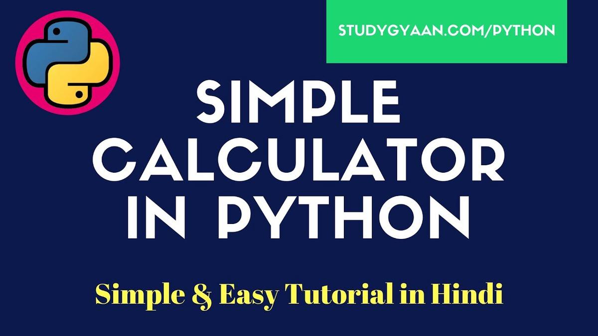 Learn To Create Simple Calculator In Python