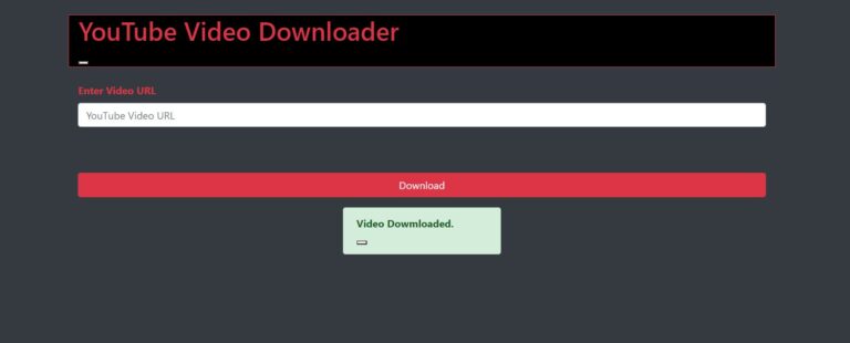 YouTube Video Downloader using Django - StudyGyaan