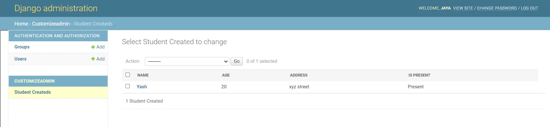 Customize Django Admin Interface according to your requirements. - Django Tutorial